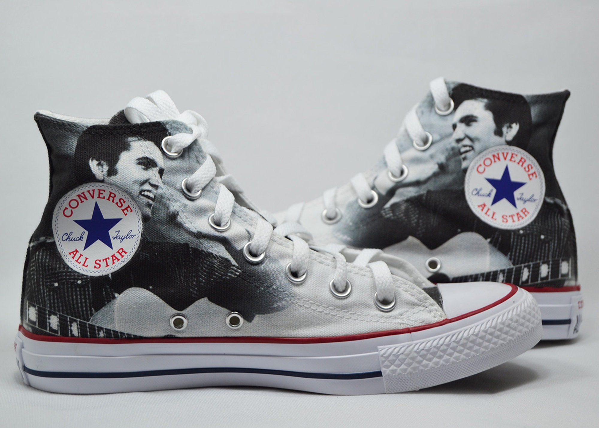 Elvis Fan Art Custom Converse Inspired Elvis Presley Shoes - Etsy