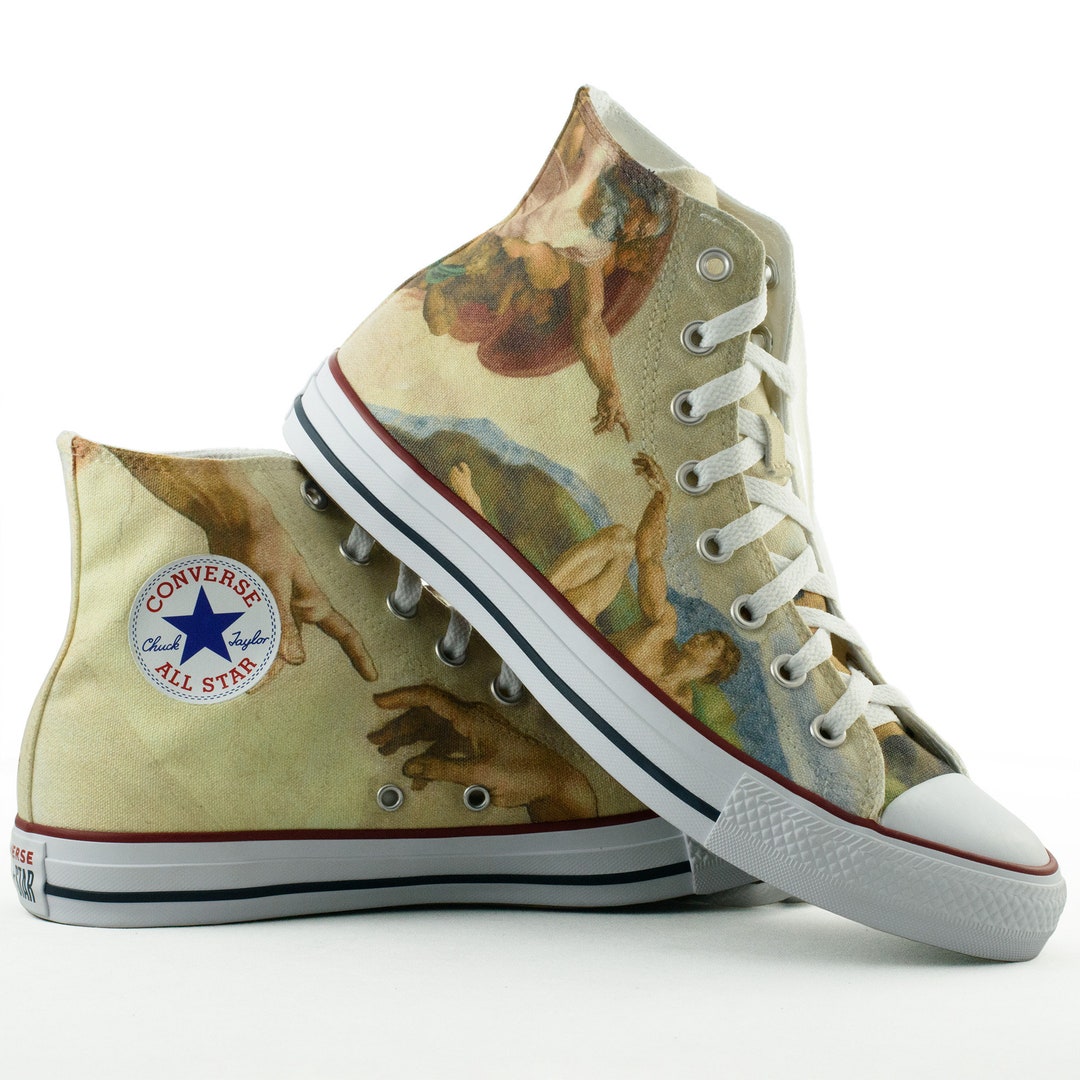 Creation of Adam Custom Made Converse Michelangelo Personalized Shoes ...
