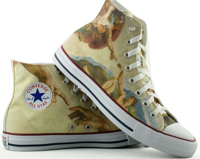 Creation of Adam Custom Made Converse Michelangelo Personalized Shoes ...