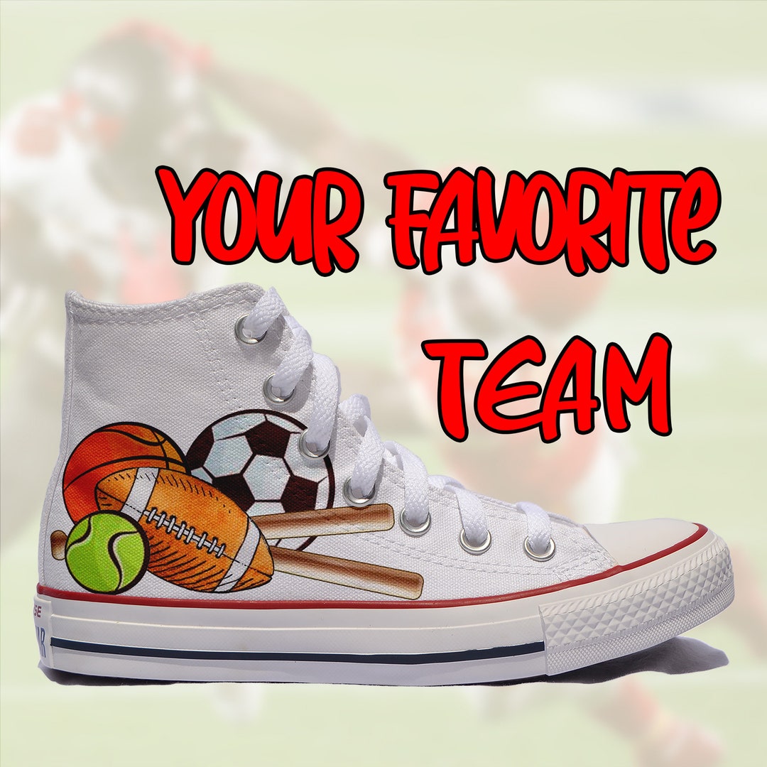 Custom Favorite Team Converse: Personalized Sports Fan Shoes - Etsy