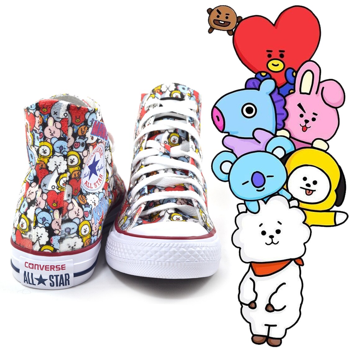 High Top Custom Converse Custom Made Shoes Personalized - Etsy