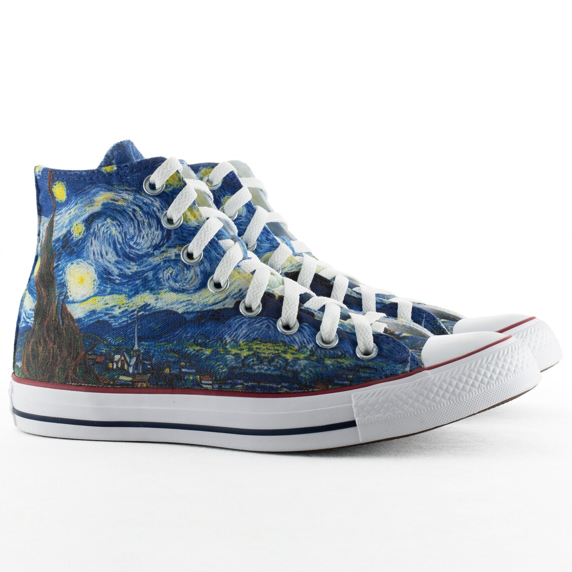 Van Gogh Custom Converse the Starry Night Custom Shoes - Etsy