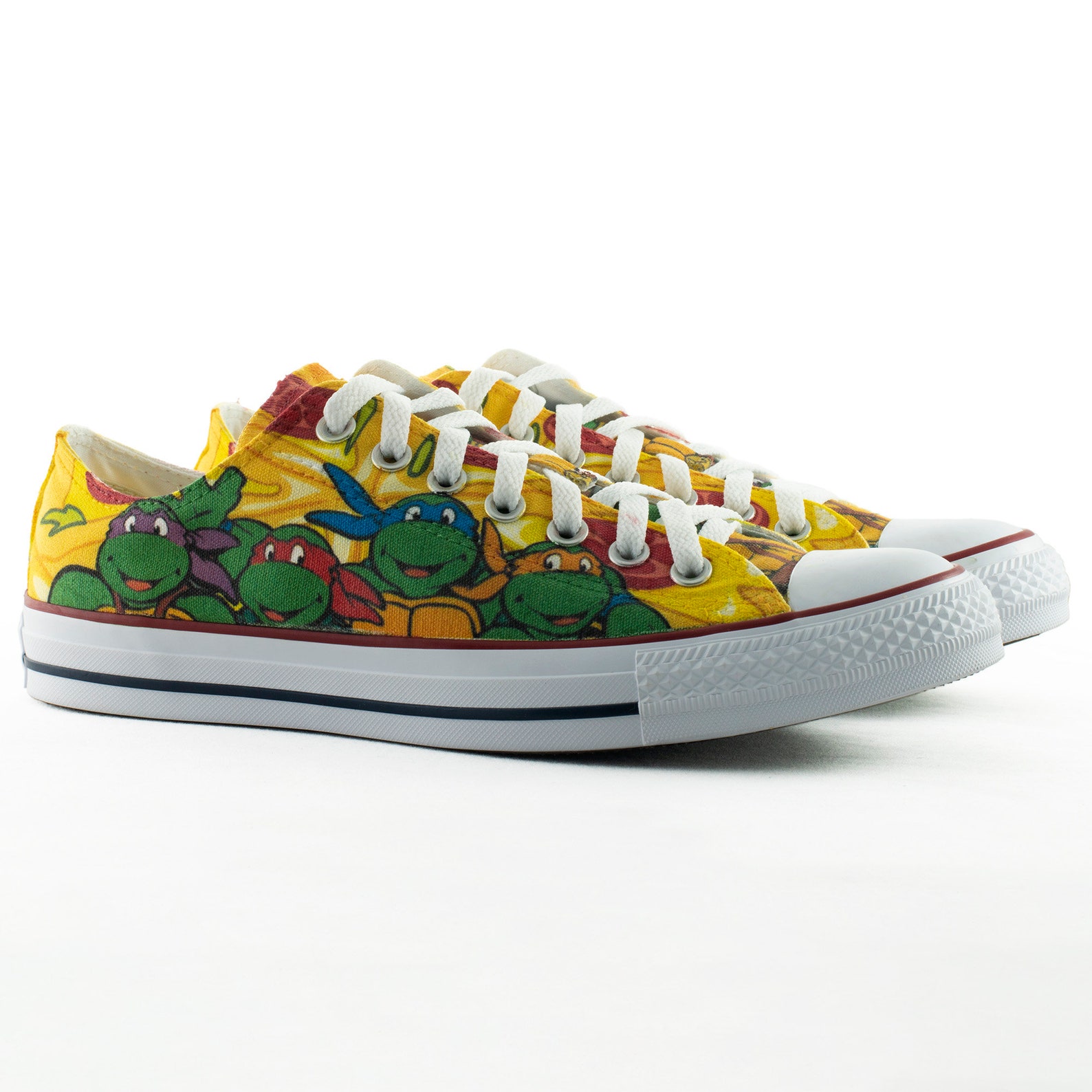 Ninja Turtles Shoes Fan Art Custom Converse Personalized Tmnt - Etsy