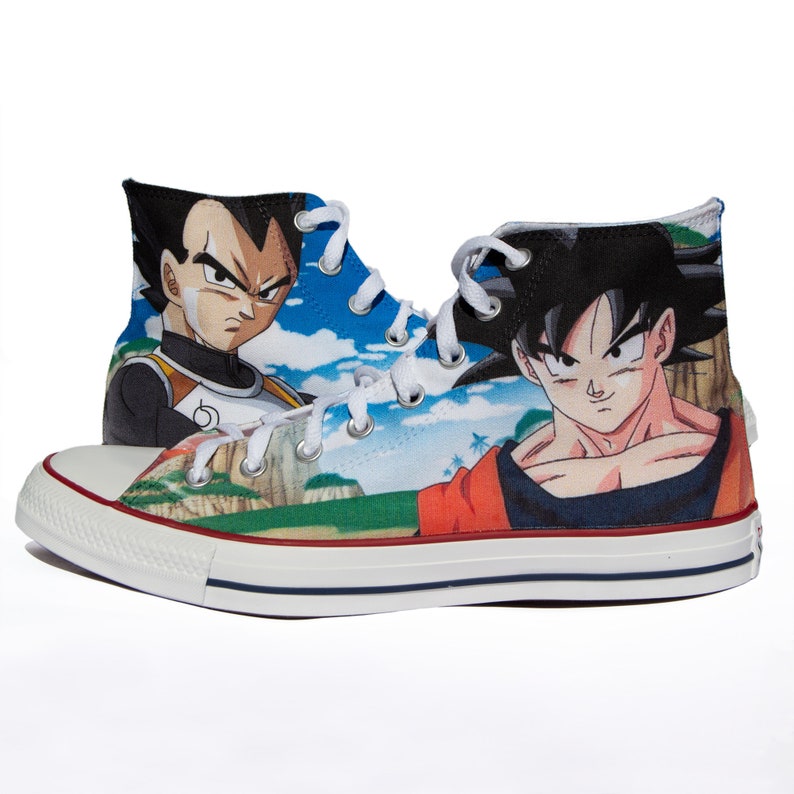 Custom Painted Dragon Ball Converse Personalized Shoes Fan Art Inspired ...
