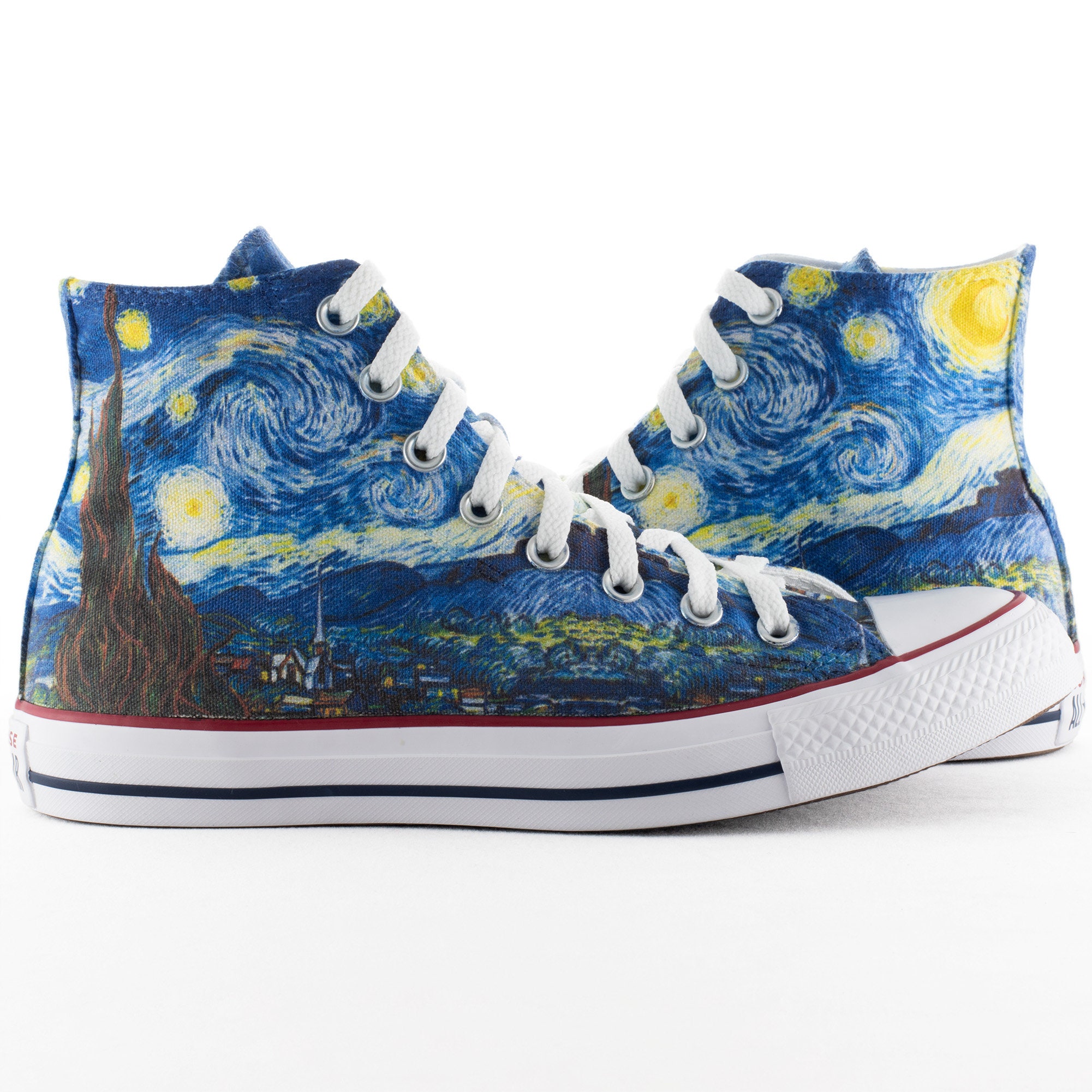 Van Gogh Custom Converse the Starry Night Custom Shoes - Etsy