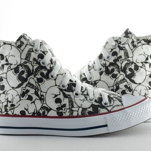 Skull Custom Converse Cranium Painted Shoes Skeleton Custom Sneakers ...