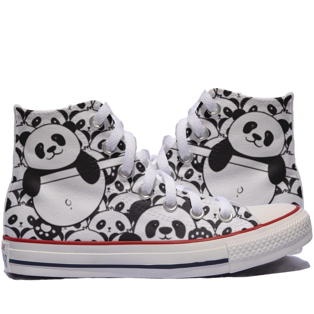 Panda Converse Sneakers | Custom Painted Shoes, Personalized Gift - Etsy