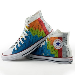 Periodic Table Custom Shoes Science Theme Custom Converse Chemistry ...