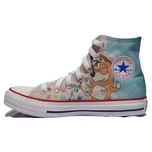 Bluey Custom Shoes Heeler Inspired Custom Converse Painted - Etsy UK