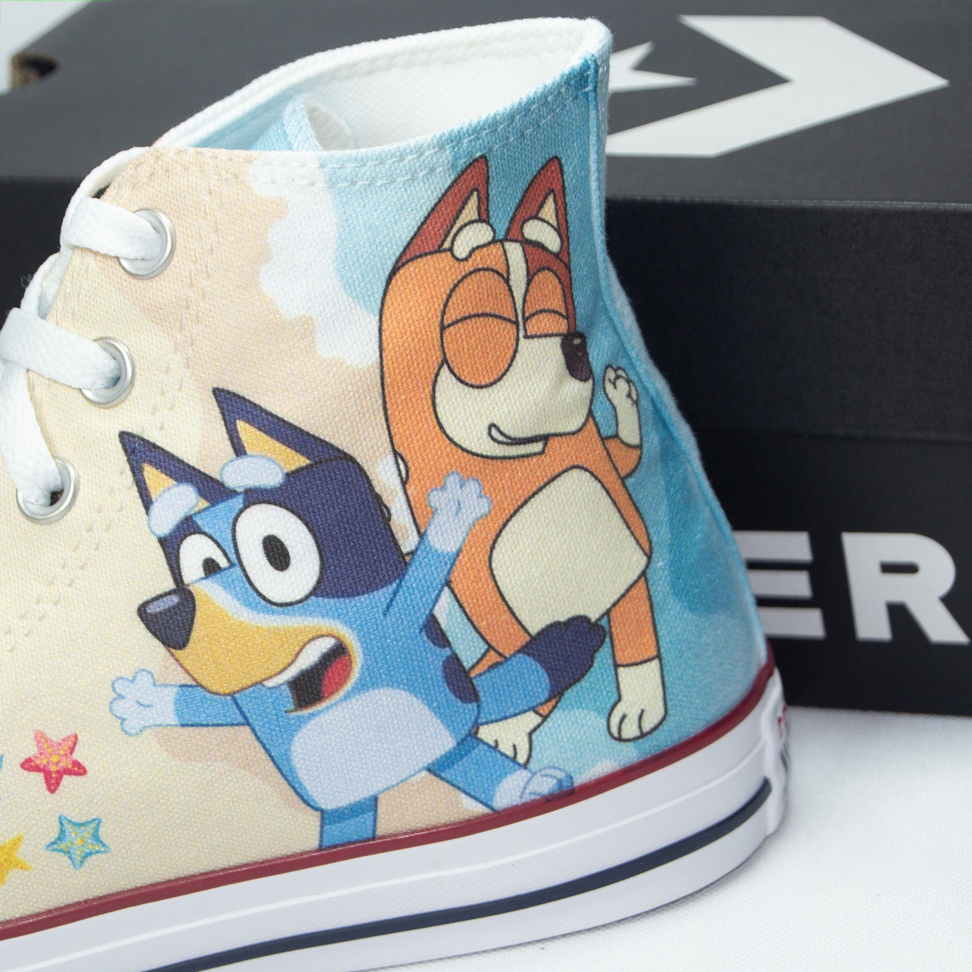 Bluey & Bingo Fan Art Custom Converse Sneakers, Heeler Shoes - Etsy