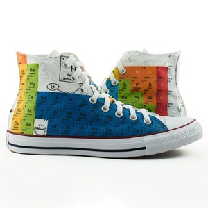 Periodic Table Custom Shoes Science Theme Custom Converse - Etsy