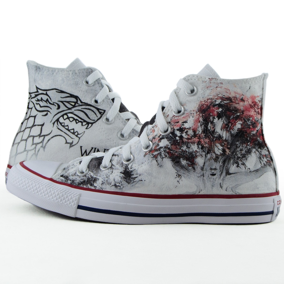 Winter is Coming Fan Art Custom Shoes: Game of Thrones Stark Inspired ...