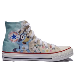 Bluey Custom Shoes Heeler Inspired Custom Converse Painted - Etsy UK