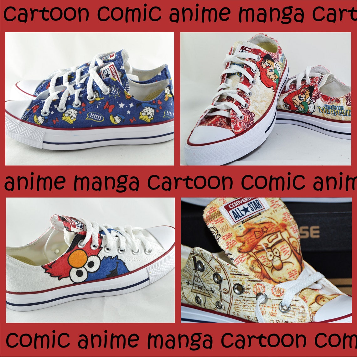 Low Top Custom Converse Custom Made Shoes Personalized - Etsy