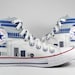 R2 D2 Fan Art Inspired Custom Converse Shoes Star Wars R2d2 - Etsy