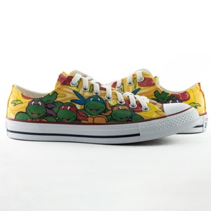 TMNT Fan Art Converse Shoes, Custom Painted Sneakers - Etsy