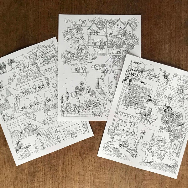 Printable Art Studio Coloring Page - Etsy