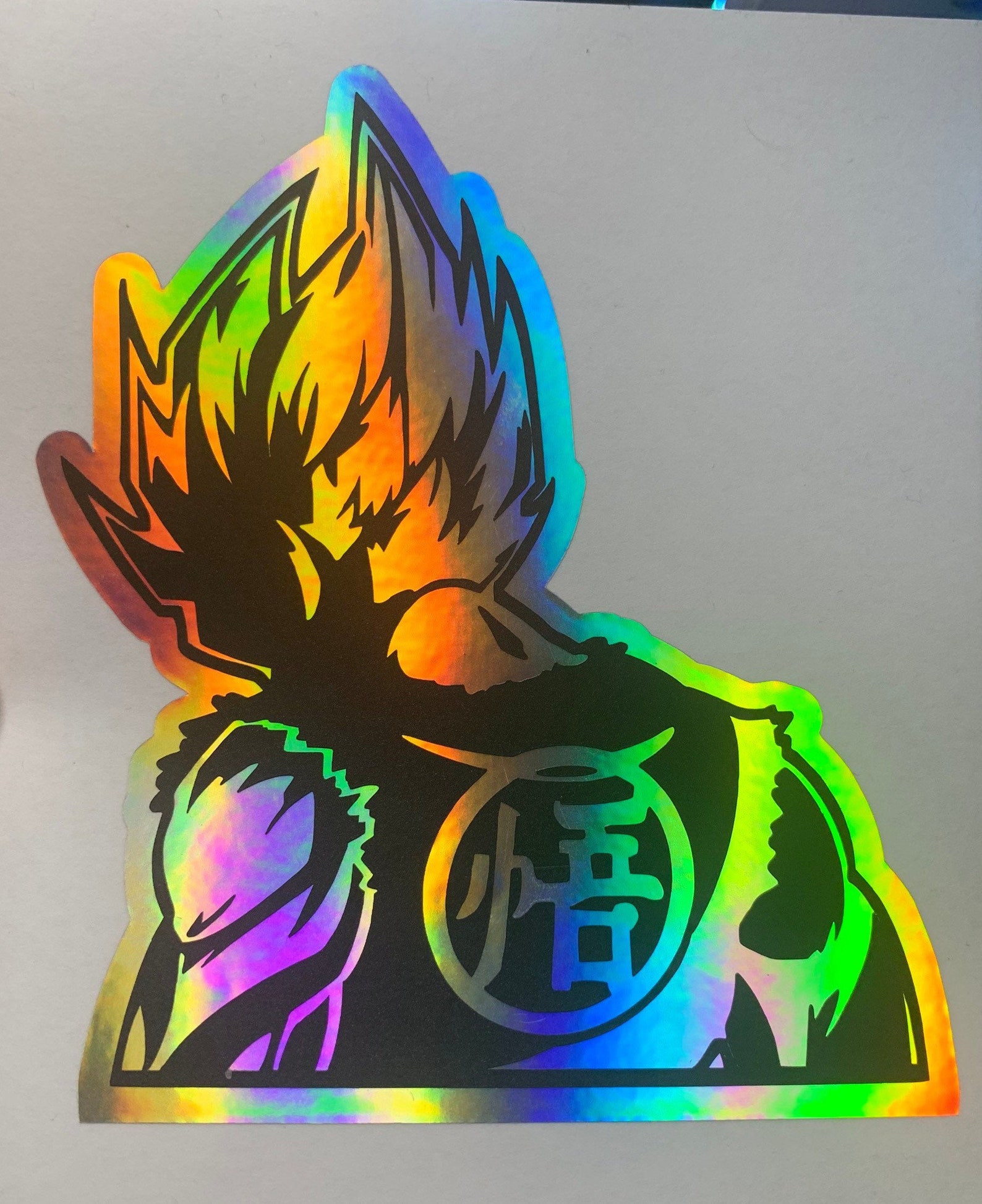 Dragon Ball Z Goku Vinyl Decal Sticker Holographic Super | Etsy