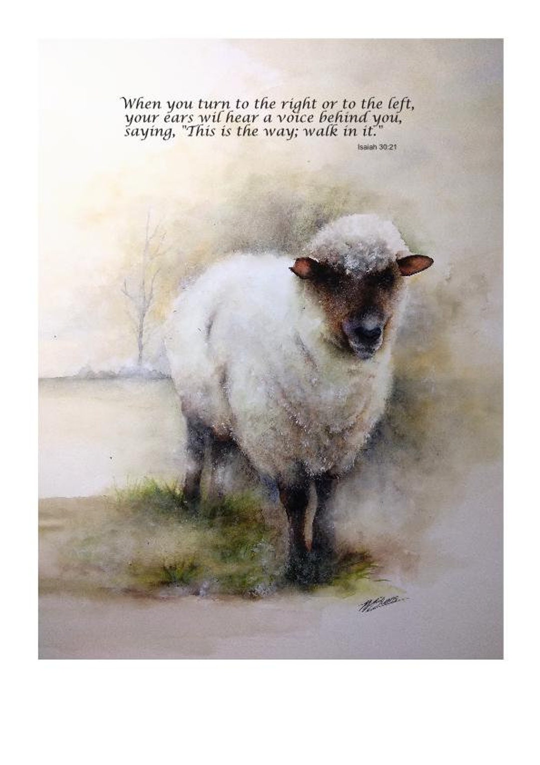 Sheep With Scripture - Etsy