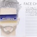Male Face Chart PDF Template Digital Download - Etsy