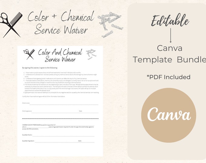 Release Form salon, Hair, Stylist Disclosure, Liability, Waiver ... Release Form salon, Hair, Stylist Disclosure, Liability, Waiver ...