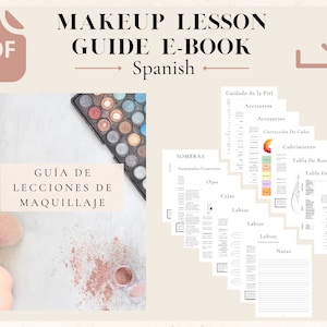 SPANISH Makeup Lesson Guide Book PDF Digital Download E-book Guia De ...