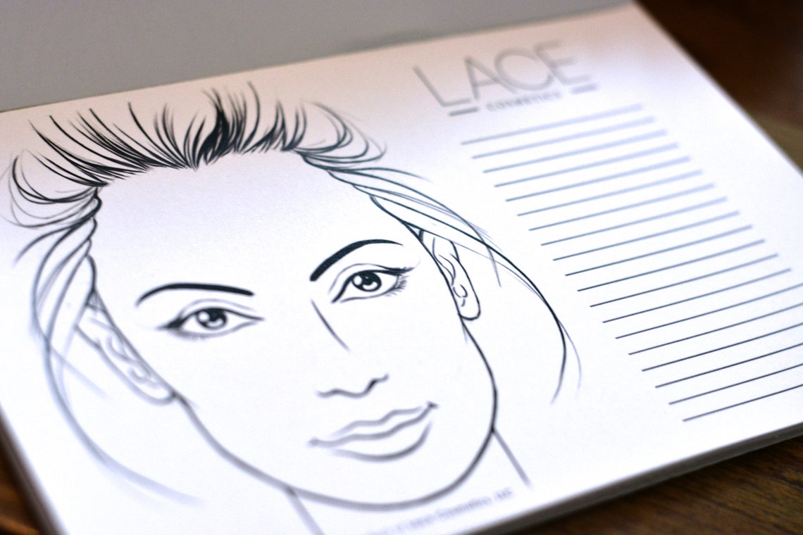 Face Chart PDF Template Digital Download - Etsy