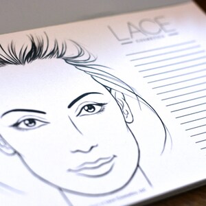 Face Chart PDF Template Digital Download - Etsy