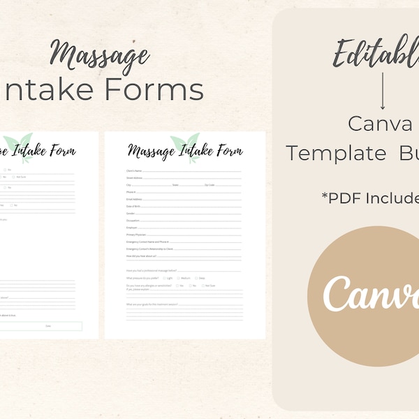 Hair Salon Client Intake Form Canva Template PDF Editable Hair Stylist ...