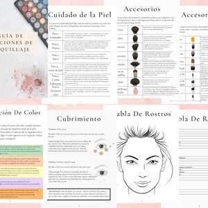 Makeup Lesson Guide Book Spanish and English BUNDLE PDF Digital ...