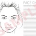 Face Chart PDF Template Digital Download - Etsy