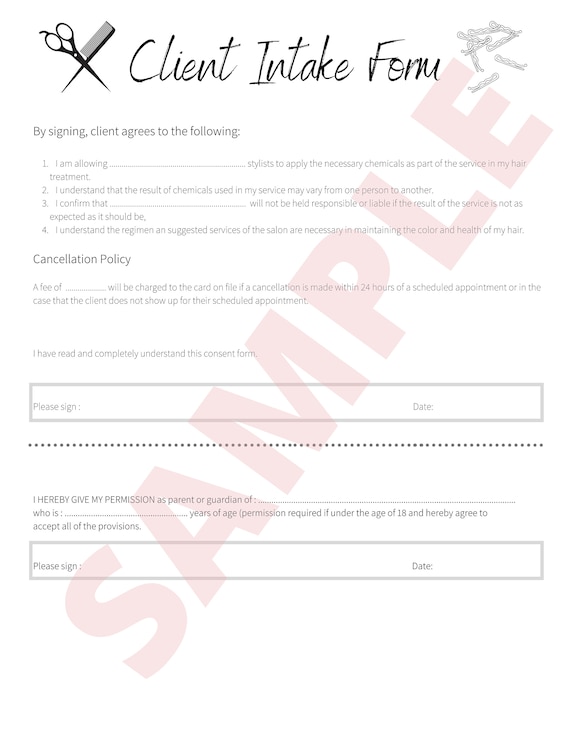 Client Intake Forms For Fashion Clearance | varsana.com