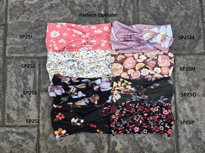 Floral Knotted Headband, Soft Stretchy Turban Headband - Etsy