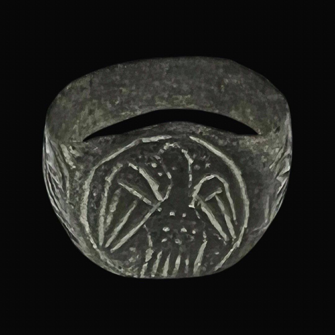 Ancient Roman Bronze Legionary Ring With Eagle Engraved on Bezel - Etsy