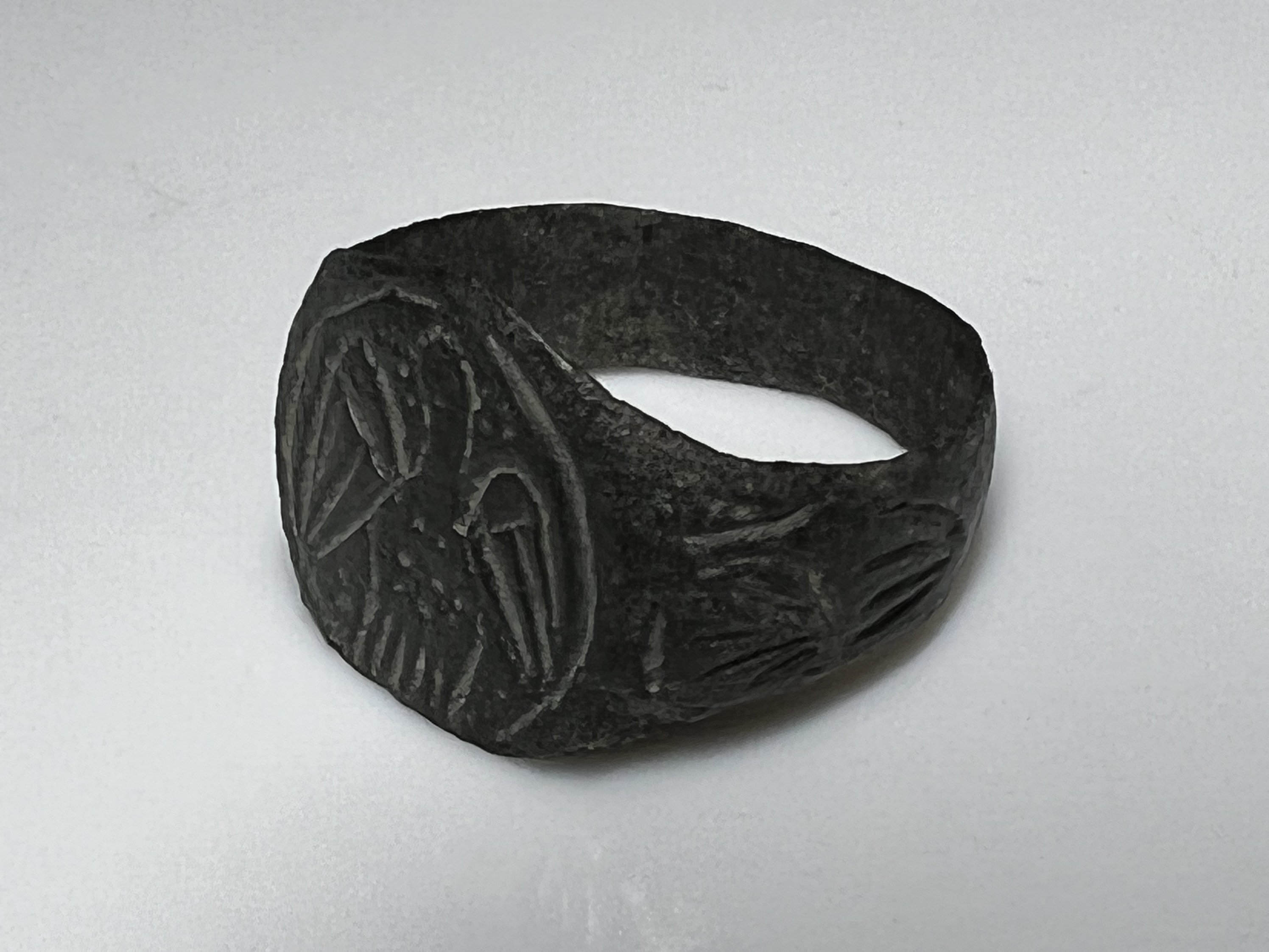 Ancient Roman Bronze Legionary Ring With Eagle Engraved on Bezel - Etsy