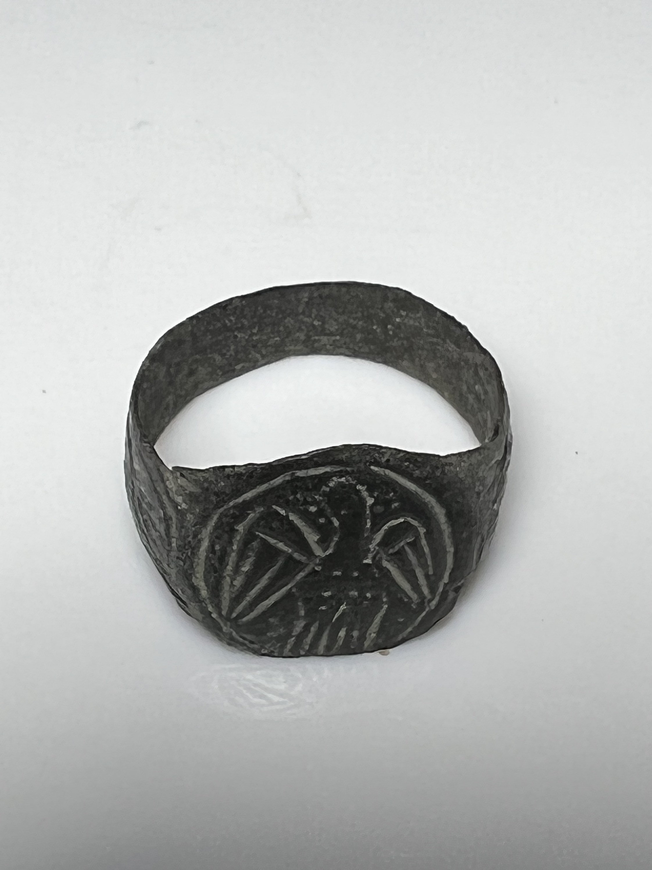 Ancient Roman Bronze Legionary Ring With Eagle Engraved on Bezel - Etsy