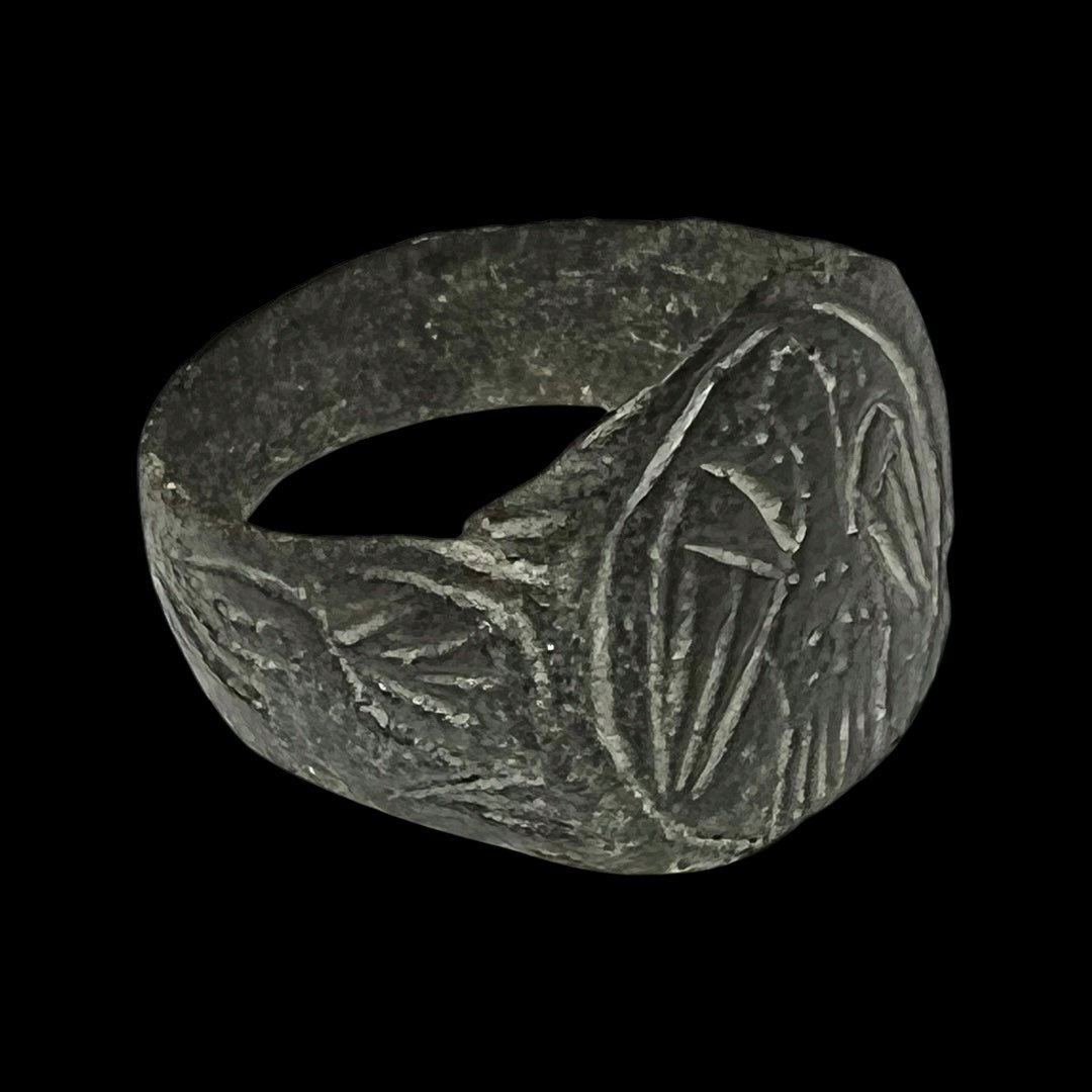 Ancient Roman Bronze Legionary Ring With Eagle Engraved on Bezel - Etsy