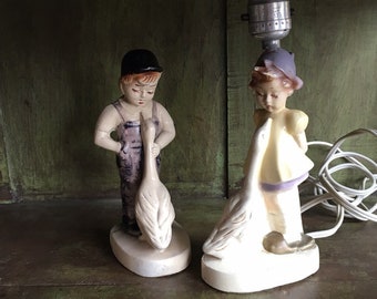 Boy and Girl Lamp - Etsy