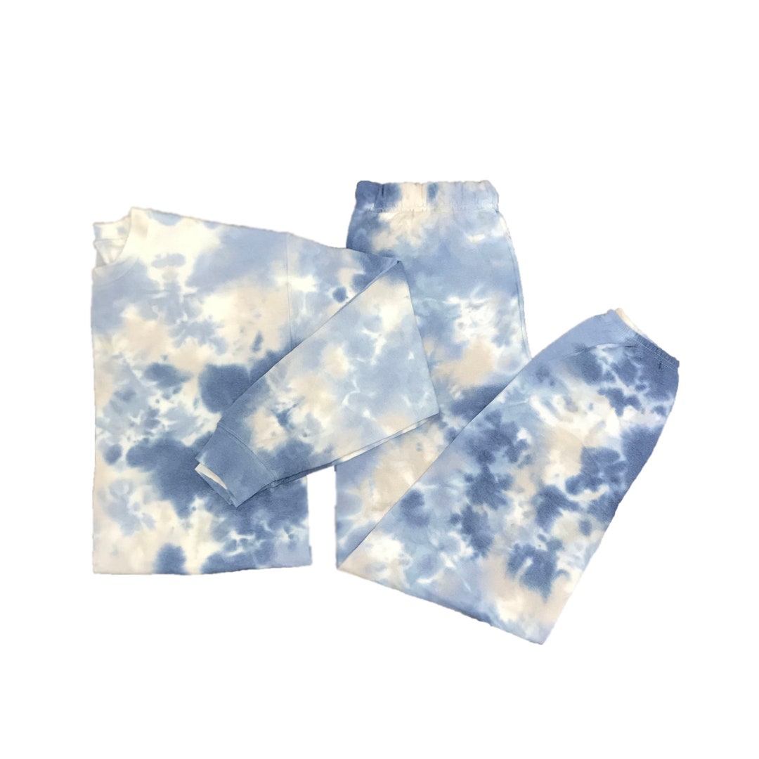 Tie Dye Travel Lounge Set Matching Set Tie Dye Sweatshirt Tie Dye
