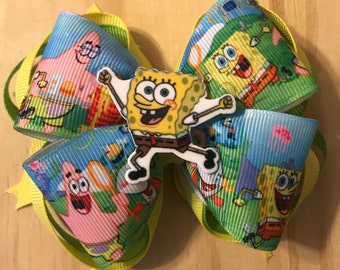 Spongebob hair clip | Etsy