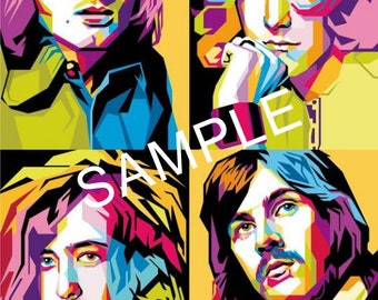 Led Zeppelin Pop Art - Etsy