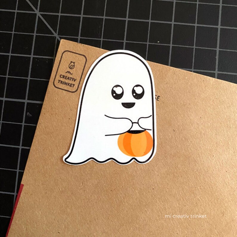 Halloween Ghost Sticker Ghost Cute Ghost Sticker Sticker - Etsy