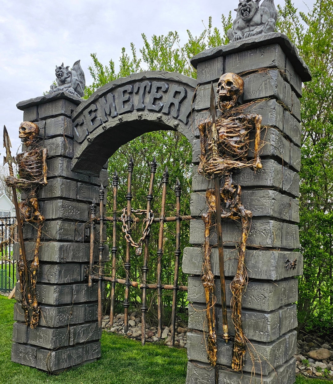 Last One! **FREE Shipping** Cemetery Entrance, Halloween Prop ...