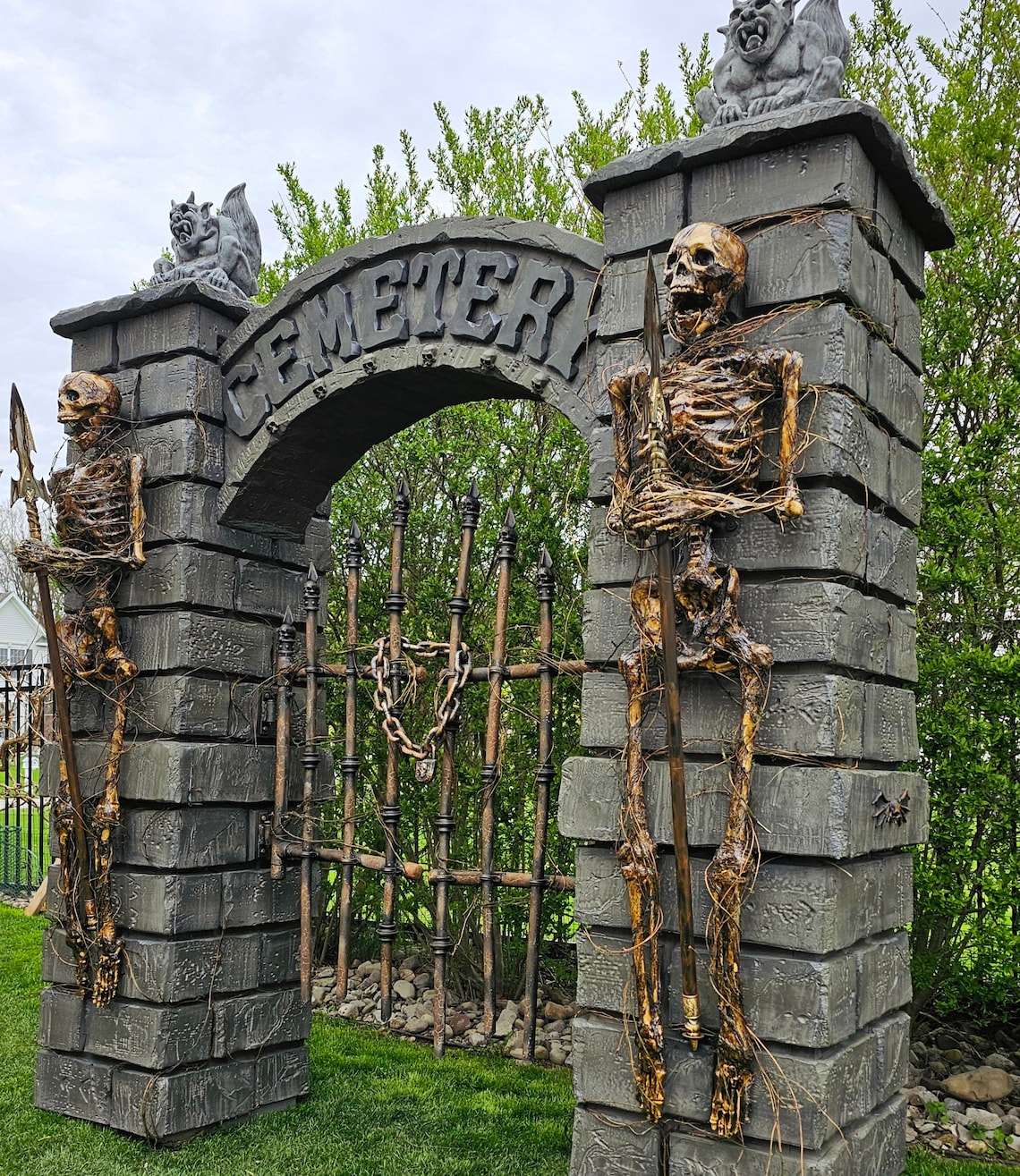 Last One! **FREE Shipping** Cemetery Entrance, Halloween Prop ...