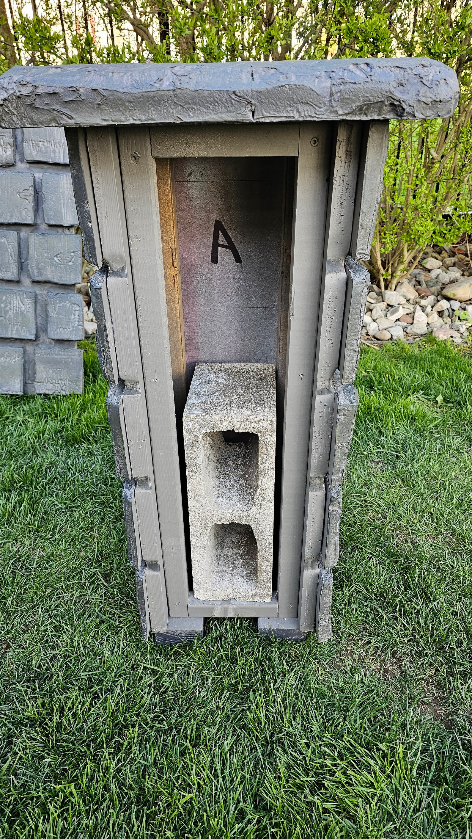 Stone Pillars, Fireplace, Front Step, Entrance, Halloween Prop, Yard ...