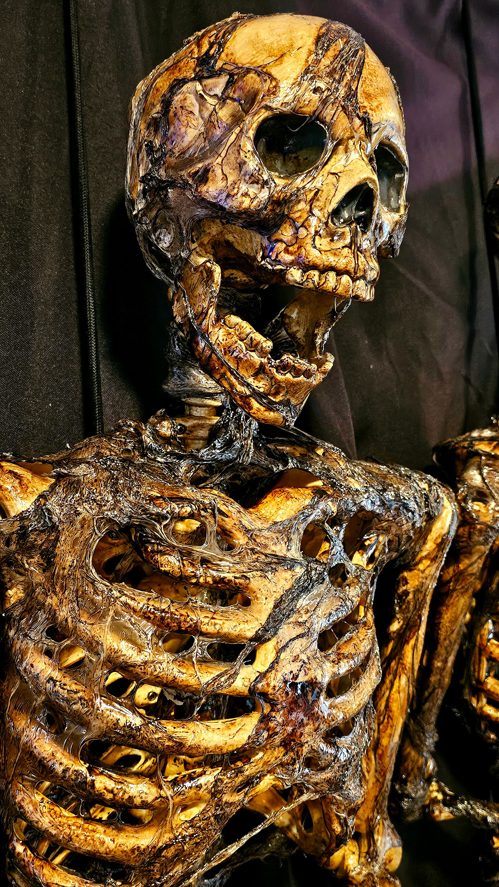 Corpsed Skeleton, Halloween Prop, Yard Decoration, Graveyard Art, Décor ...