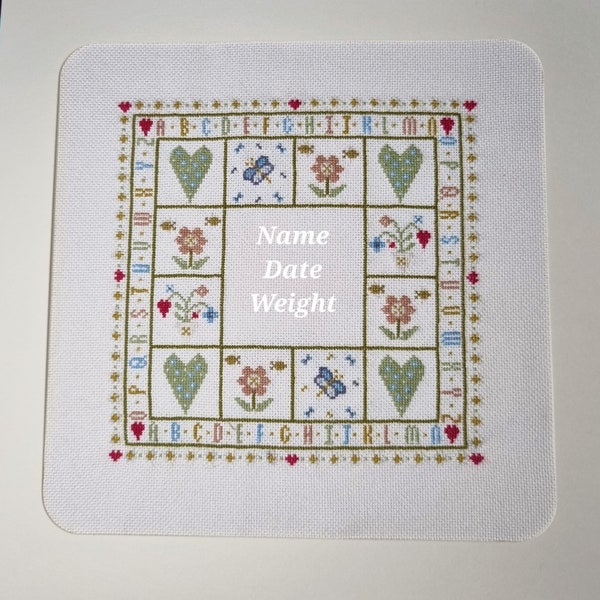 Birth Sampler - Etsy