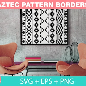 Aztec Pattern Svg, Tribal Border Svg, Western Svg, Western Svg ...