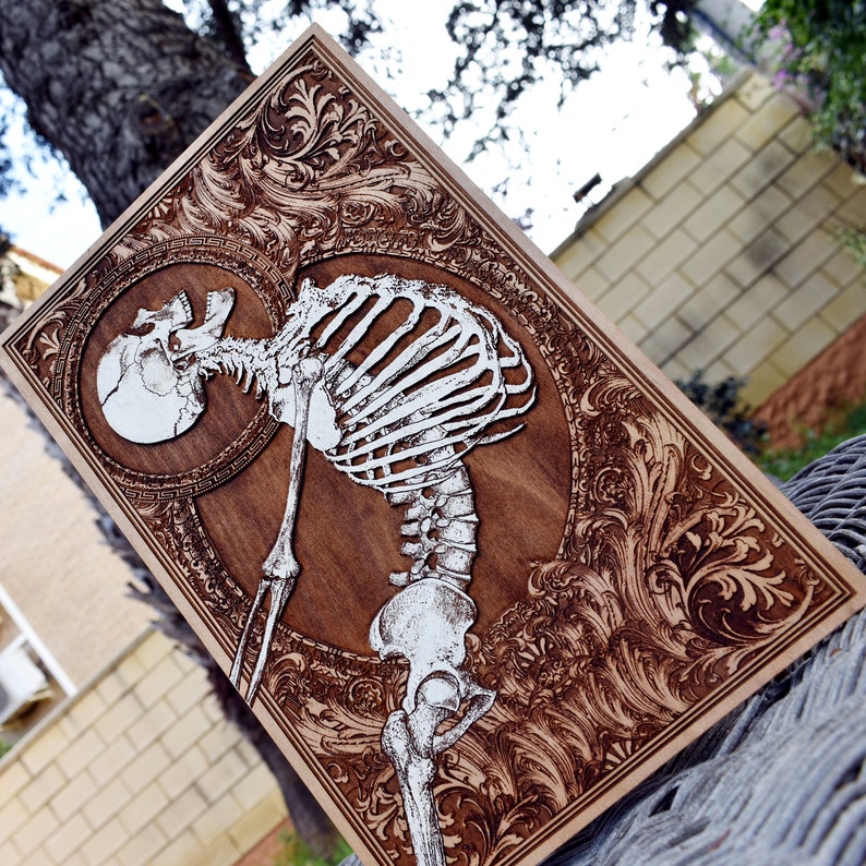 Gothic Macabre Wood Wall Art Gotic Goth Wedding Anniversary - Etsy