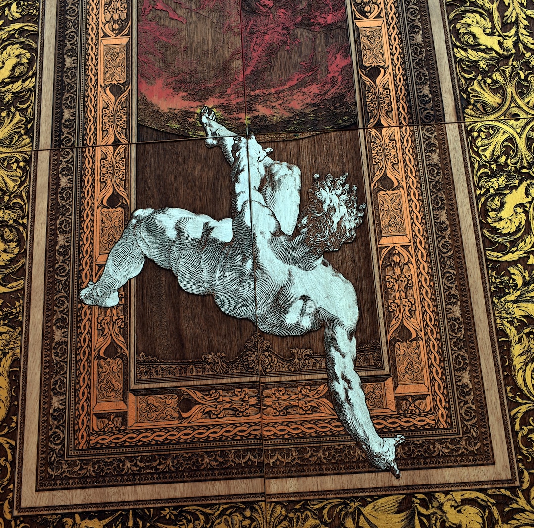 The Fall of Phaeton: Greek Mythology Wood Wall Art Unique Home Decor ...